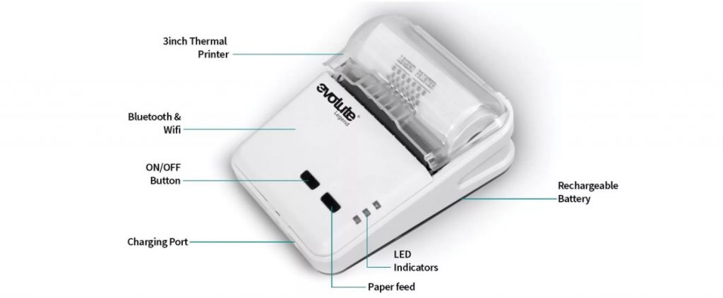 Buy 3 Inch Thermal Printer with Bluetooth & Wireless | Legend